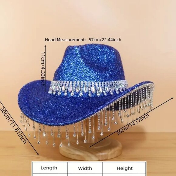 High Quality | Accessories | Rhinestone Cowboy Hat | Poshmark